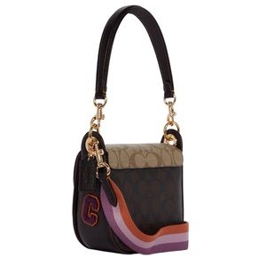 Coach | Bags | Coach Shoulder Bag 7 In Colorblock Signature Canvas With ...